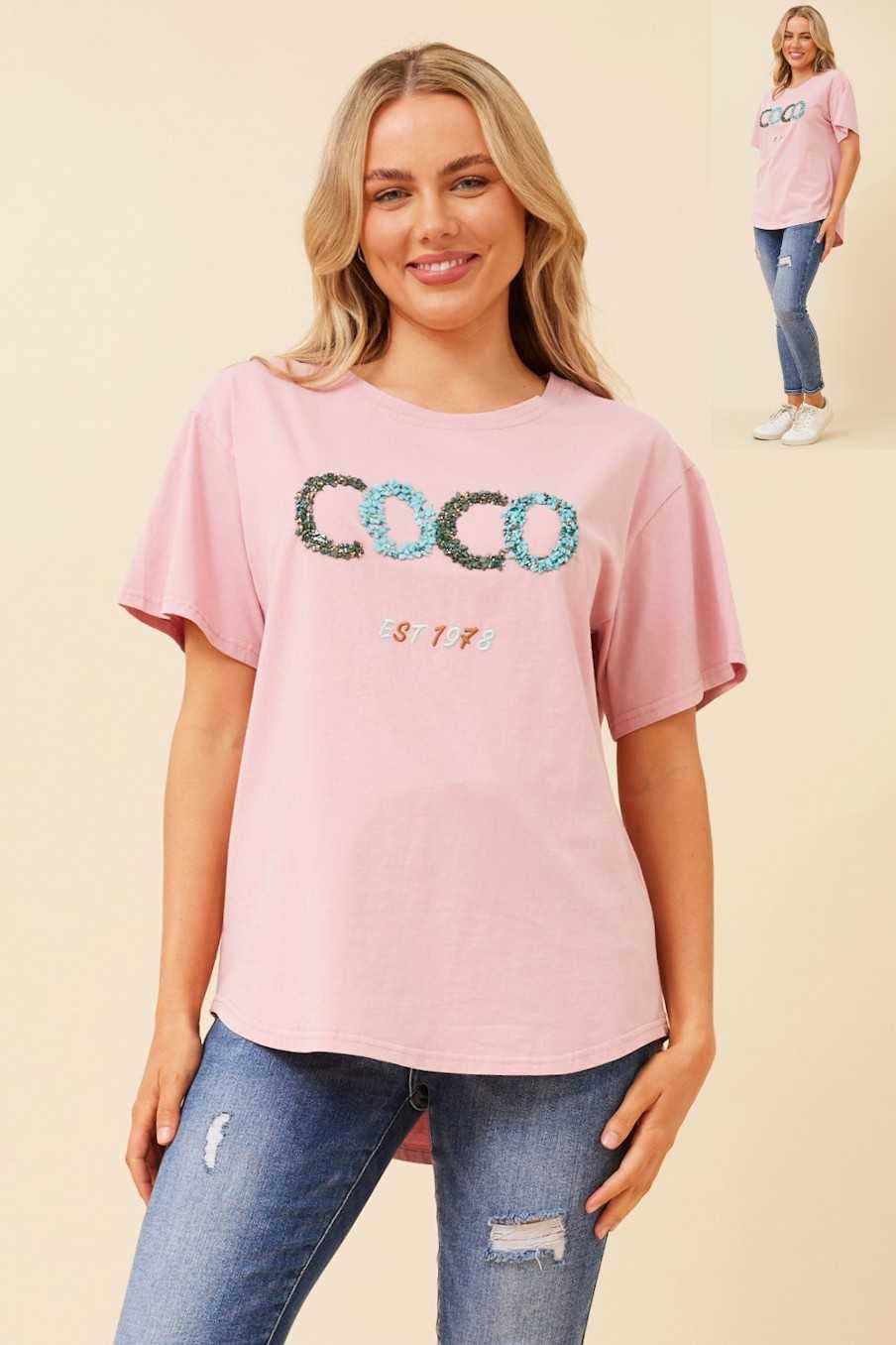 Caroline Morgan Coco Tee T522303 – Silveroze