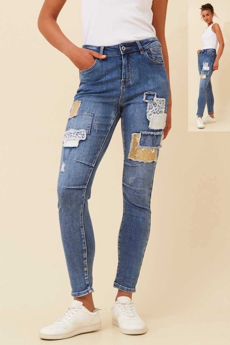 Infinity Denim Patch Jean P520019 – Silveroze